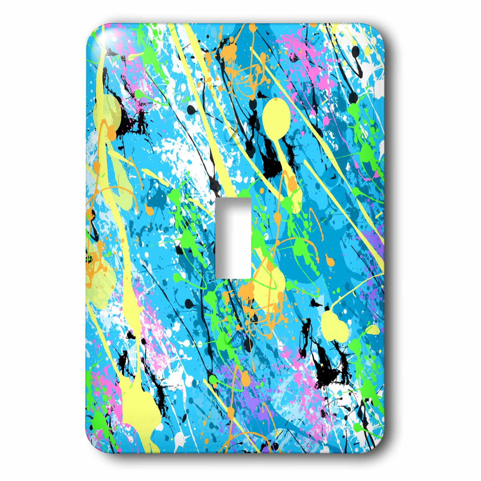 Blue Paint Splatter Design single toggle switch lsp-77641-1 - Walmart.com