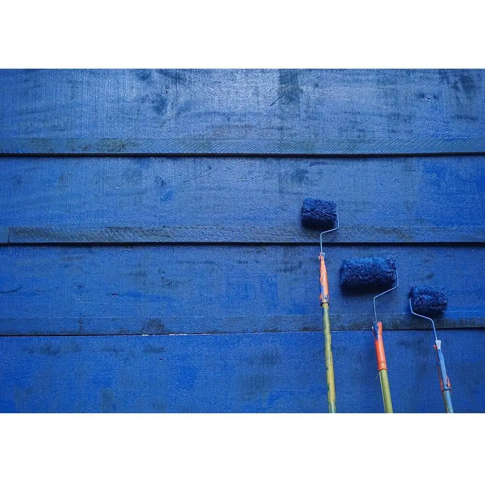 Blue Paint Wooden Board Vinyl Photography Backgrounds For Children Baby ...
