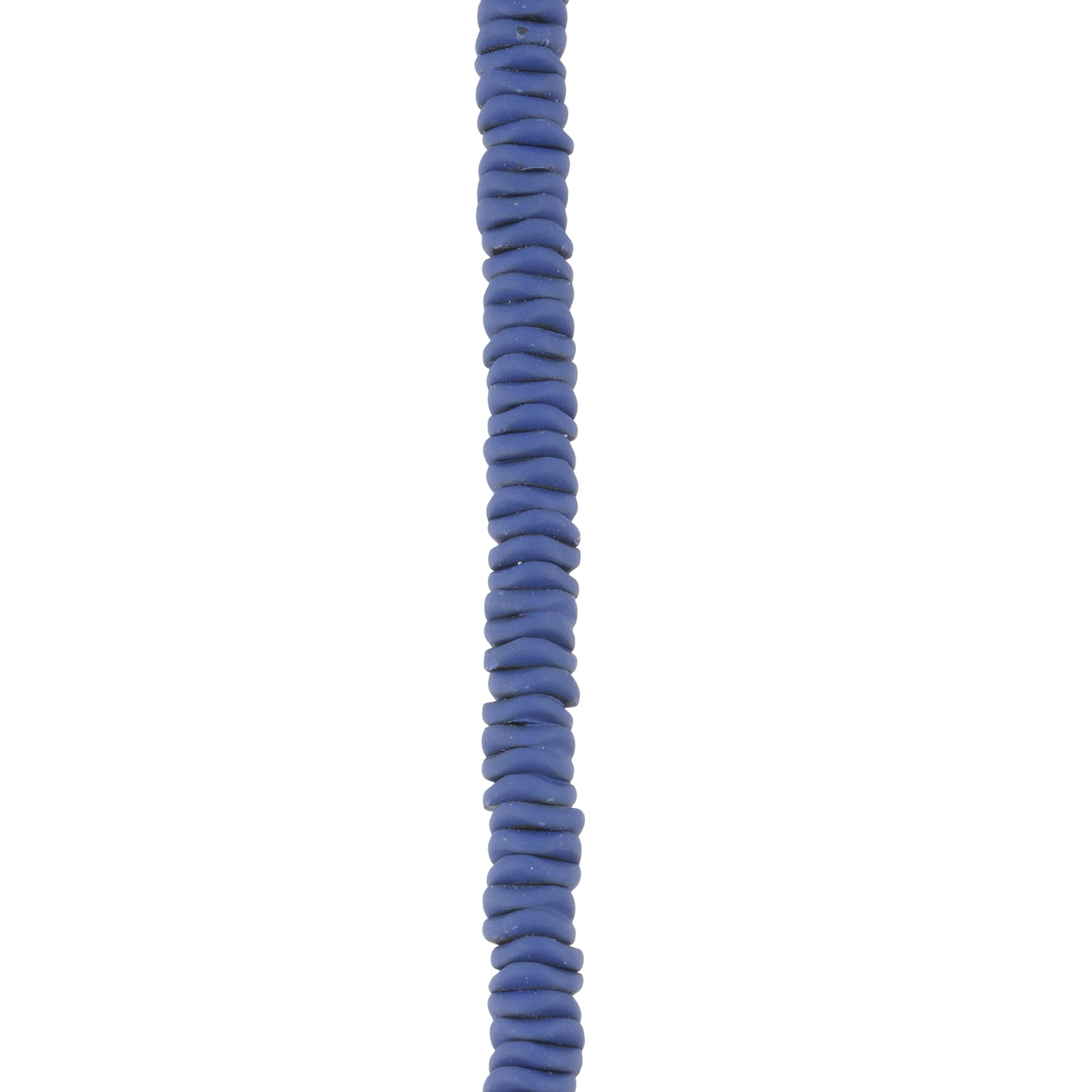 Blue Painted Reconstituted Hematite Wave Heishi Beads - 5.8mm by Bead ...