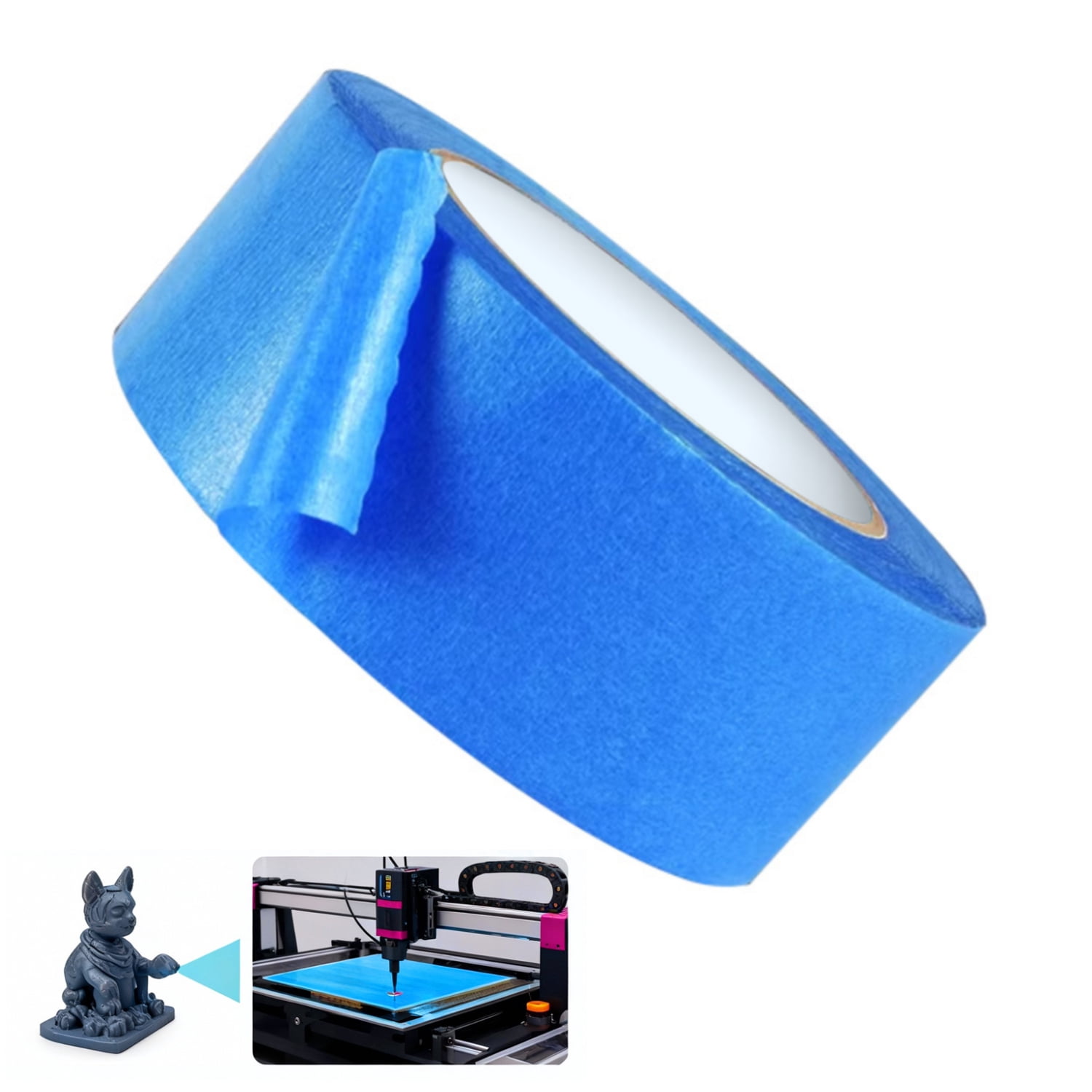 Blue Painter's Tape for 3D Printer Bed, High Temperature Resistant ...