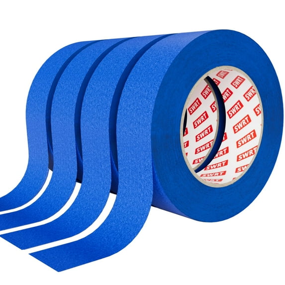 Blue Painters Tape 1 Inch Wide, 4 Rolls x 55 Yards (220 Yards Total ...