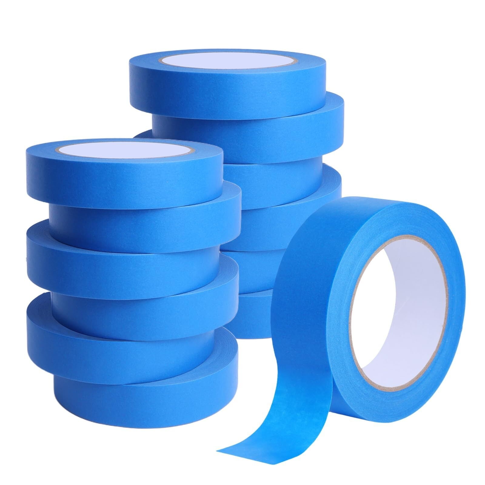 Blue Painters Tape - 1 Inch Wide x 55 Yards Masking Tape Bulk Protects ...