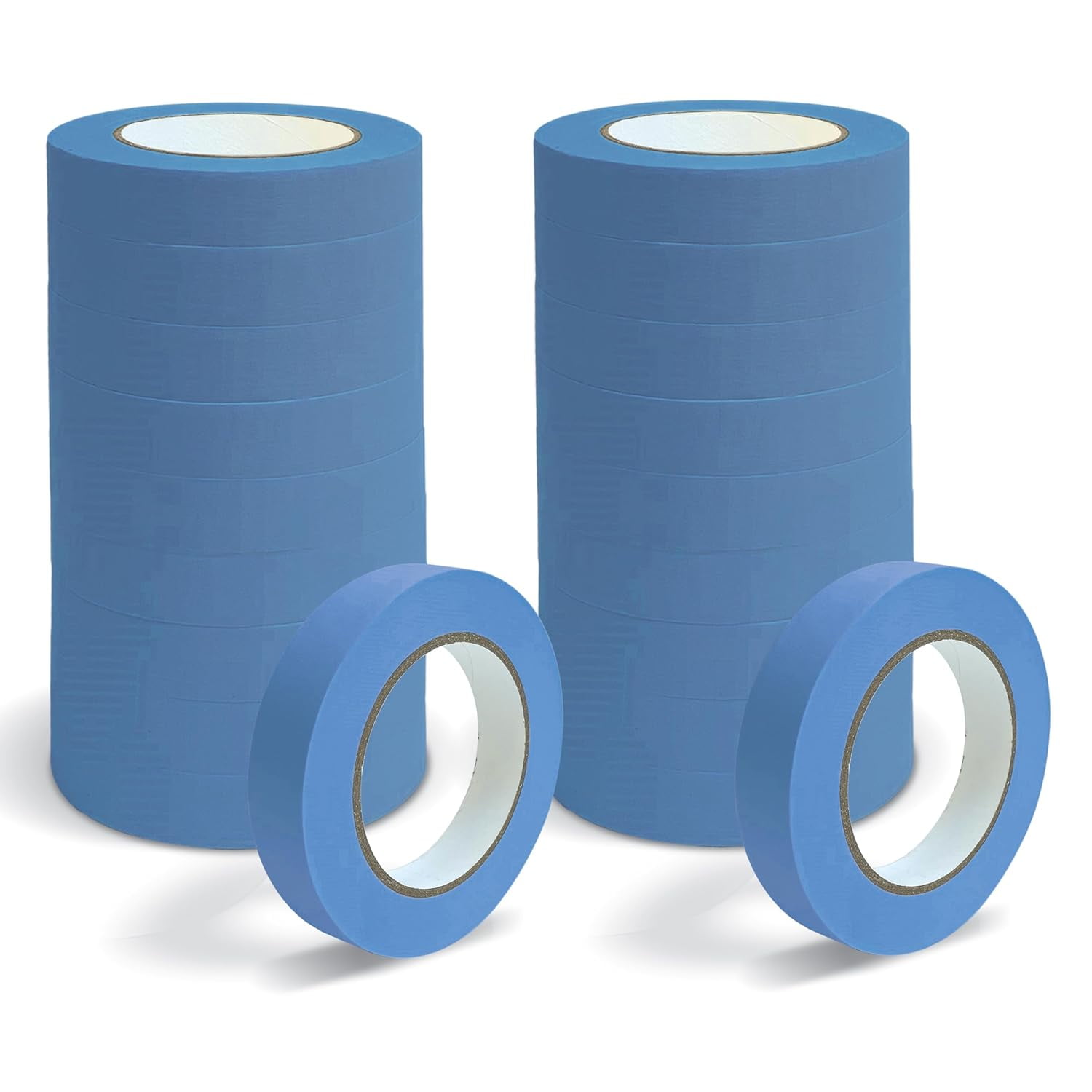 Blue Painters Tape, 1 Inch x 55 Yards, Bulk 20 Pack, Adhesive Painting ...