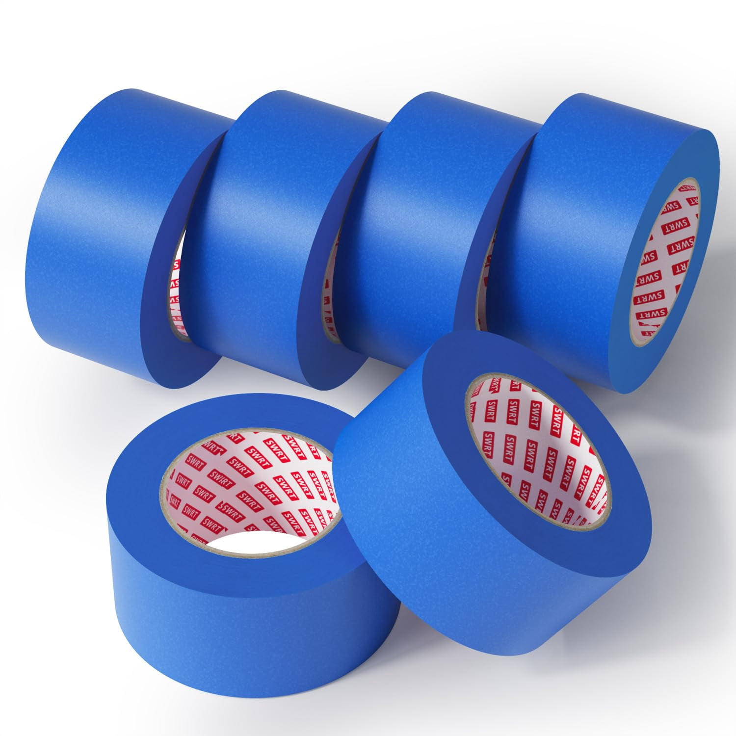 Blue Painters Tape 2 Inch x 55 Yards, 6 Rolls, Washi Paper Paint Tape ...