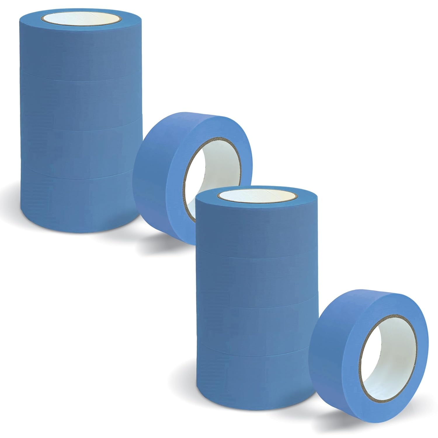 Blue Painters Tape, 2 Inch x 55 Yards, Bulk 10 Pack, Adhesive Painting ...