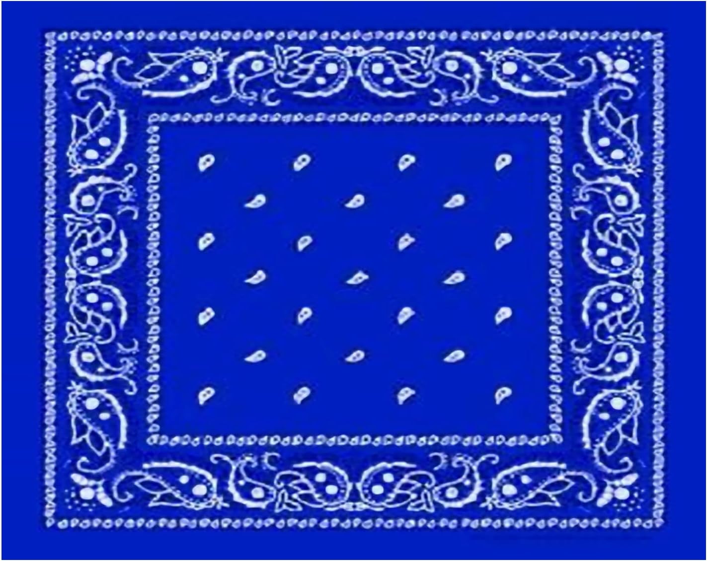 Blue Paisley Bandana Edible Cake Topper-1/4 Sheet - Walmart.com