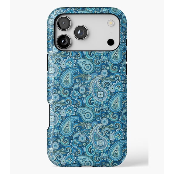 Blue Paisley M494, Case for iPhone 17/16/15/14/13/12/11 Pro Max ...