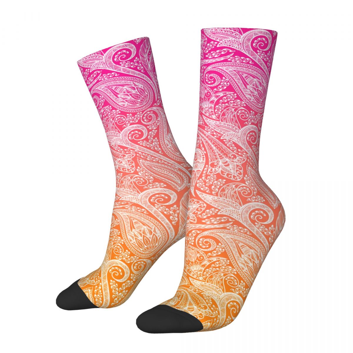 Blue Paisley Socks Vintage Floral Print Vintage Stockings Couple ...