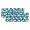 Blue Palm Tree 2 Panels Kitchen Valance, Summer Tropical Country ...