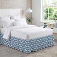 Blue Palm Tree Bed Skirt King Size 18 Inch Drop, Summer Tropical ...
