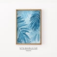 Blue Palm Tree Coastal Apartment Poster Unframed Paper Print - Walmart.com