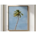Blue Palm Tree Coastal Minimalist Beach Tropical Ocean Poster Unframed ...