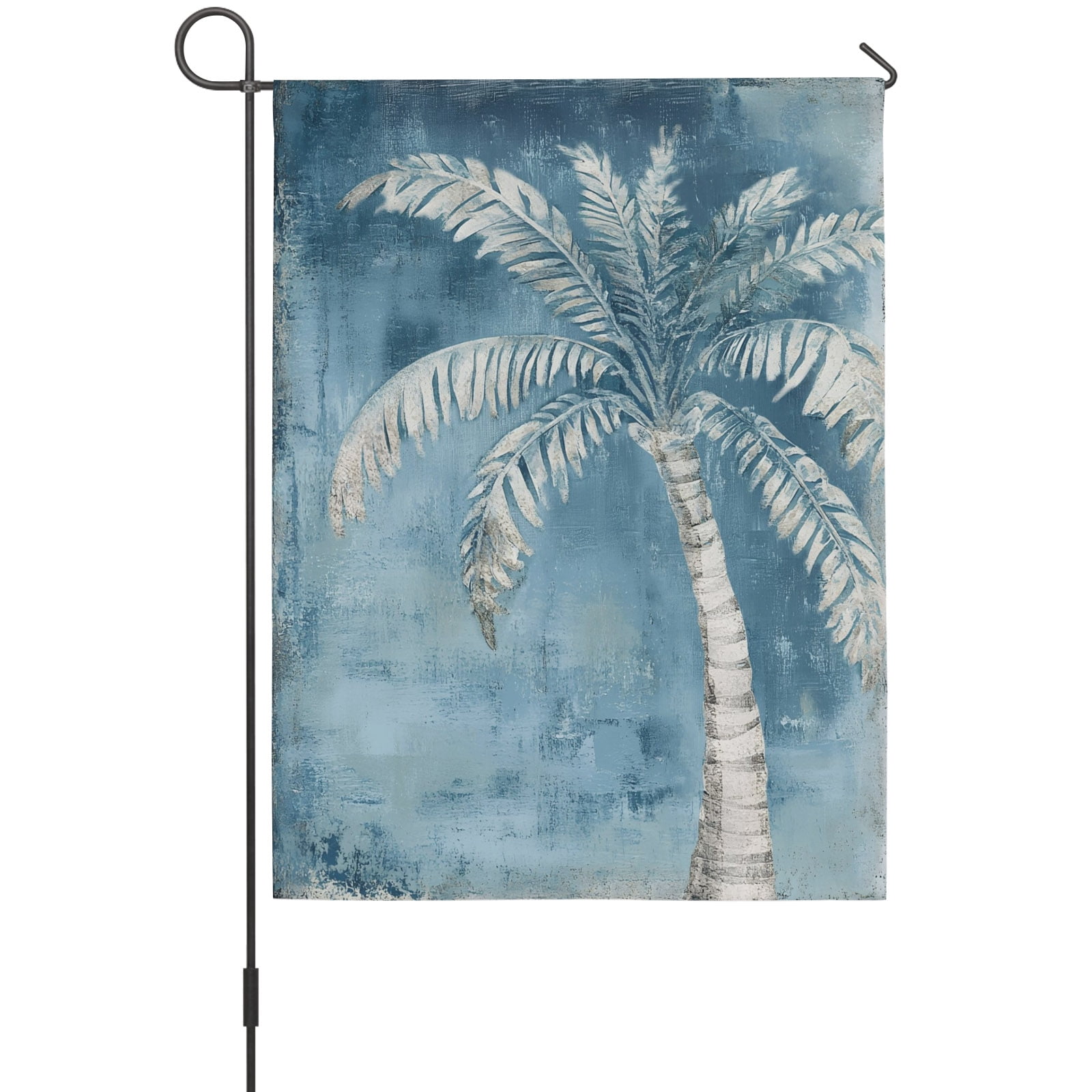 Blue Palm Tree Garden Flag 12 x 18 Inches, Summer Tropical Plant ...