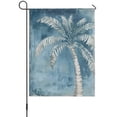 Blue Palm Tree Garden Flag 12 x 18 Inches, Summer Tropical Plant ...