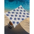 Blue Palm Trees Sun Shade Sail 14' x 18', Summer Beach Coastal Vintage ...