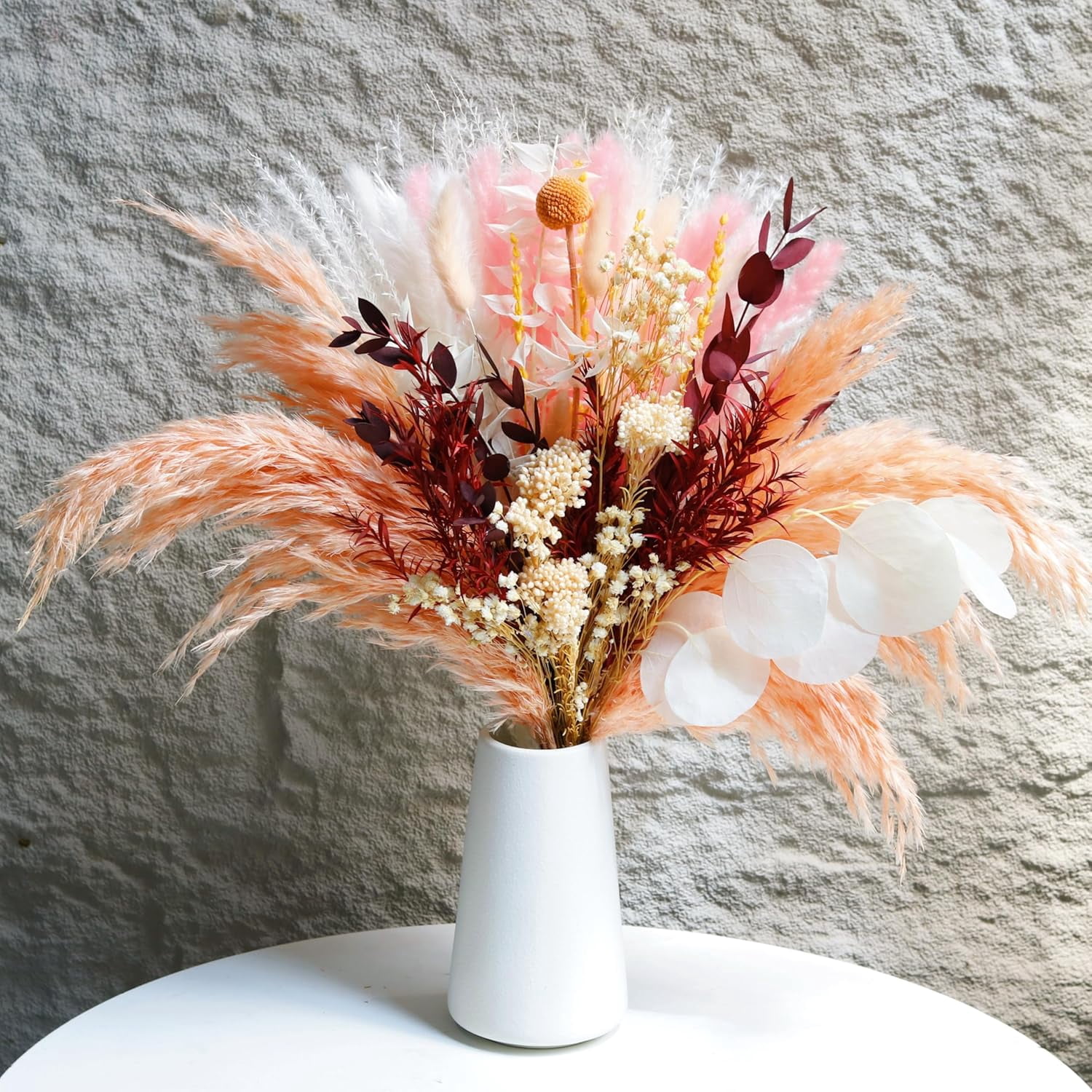 Blue Pampas Grass, Pampas Grass Bouquet , Dried Flower Bouquet,Blue ...