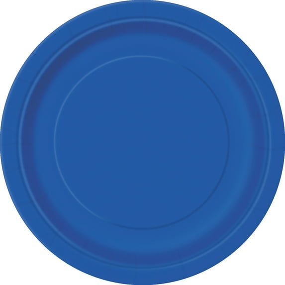 Blue Paper Dinner Plates, 9in, 55ct - Walmart.com