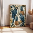 Blue Parrot Tropical Botanical Jungle Poster Unframed Paper Print ...