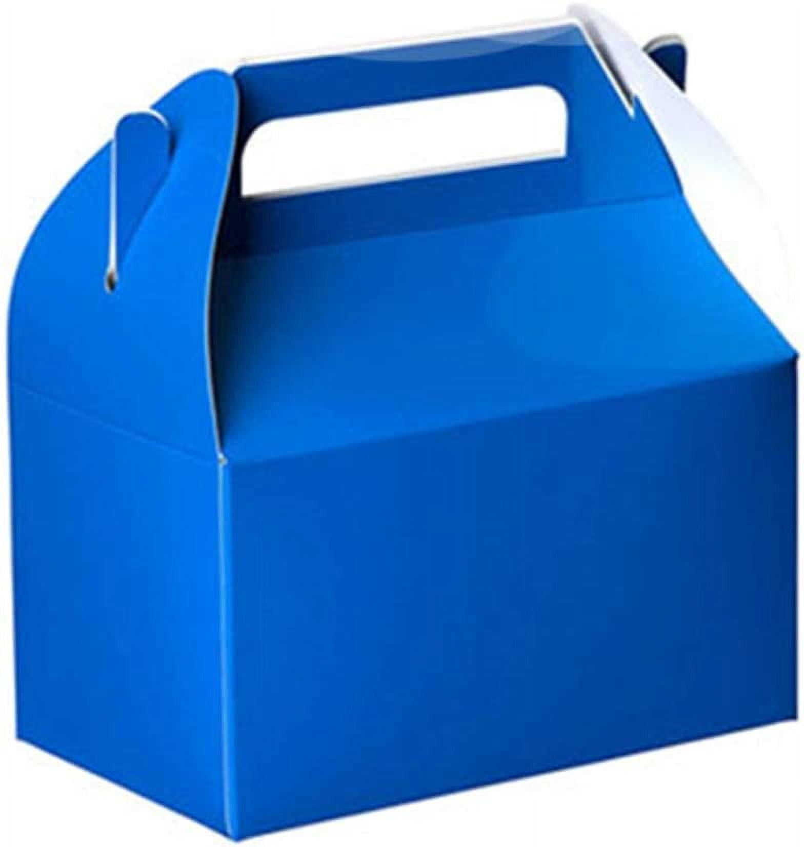 Blue Party Favors Paper Treat Boxes 12 Pack 6.25" X 3.75" X 3.5 ...