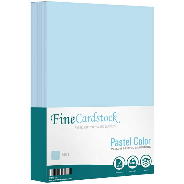 Blue Pastel Color Cardstock Paper — Great for Arts and Crafts, Wedding ...