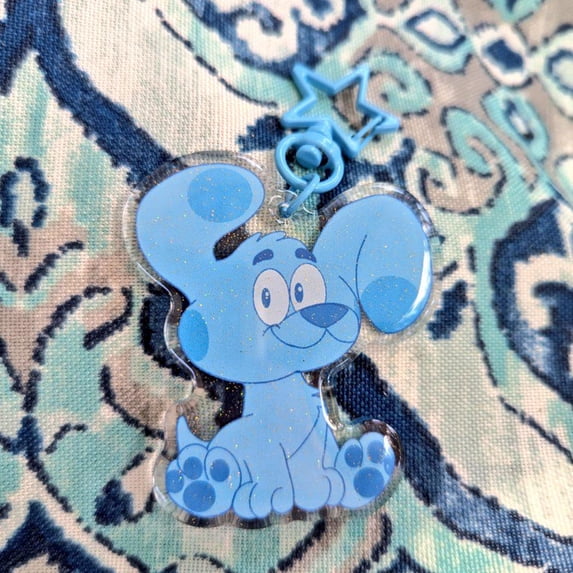 Blue Pawprint Dog Keychain (1 keychain) - Walmart.com