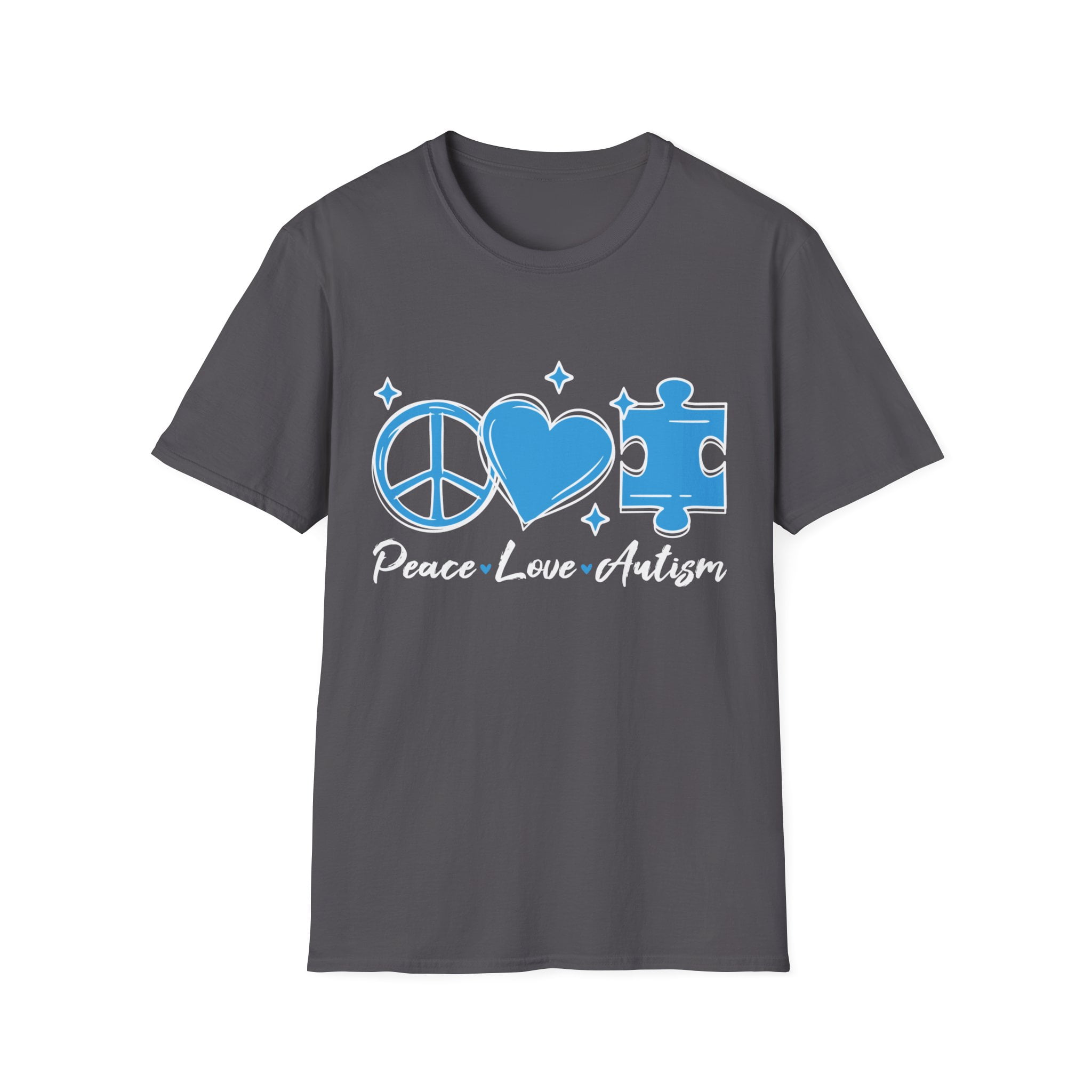 Blue Peace Puzzle Autism Awareness Graphic Novelty Tshirt - Walmart.com