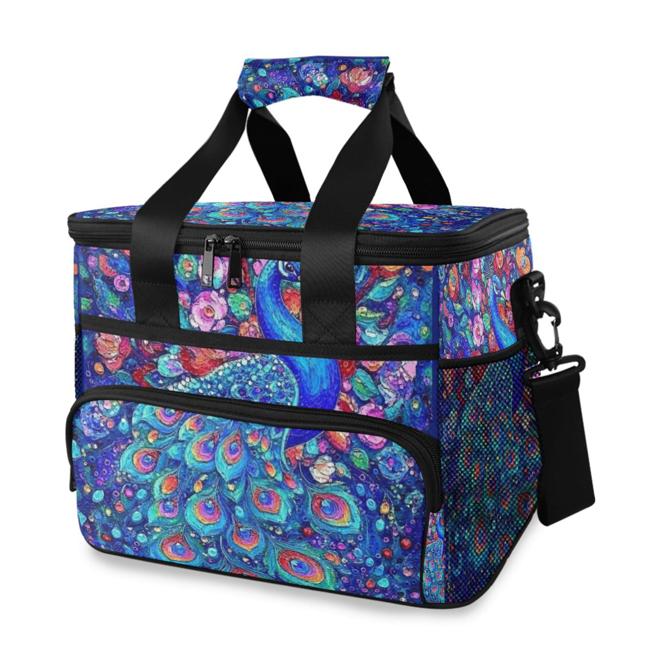 Blue Peacock Insulated Lunch Bag 15L Cooler Box for Women Men Work ...