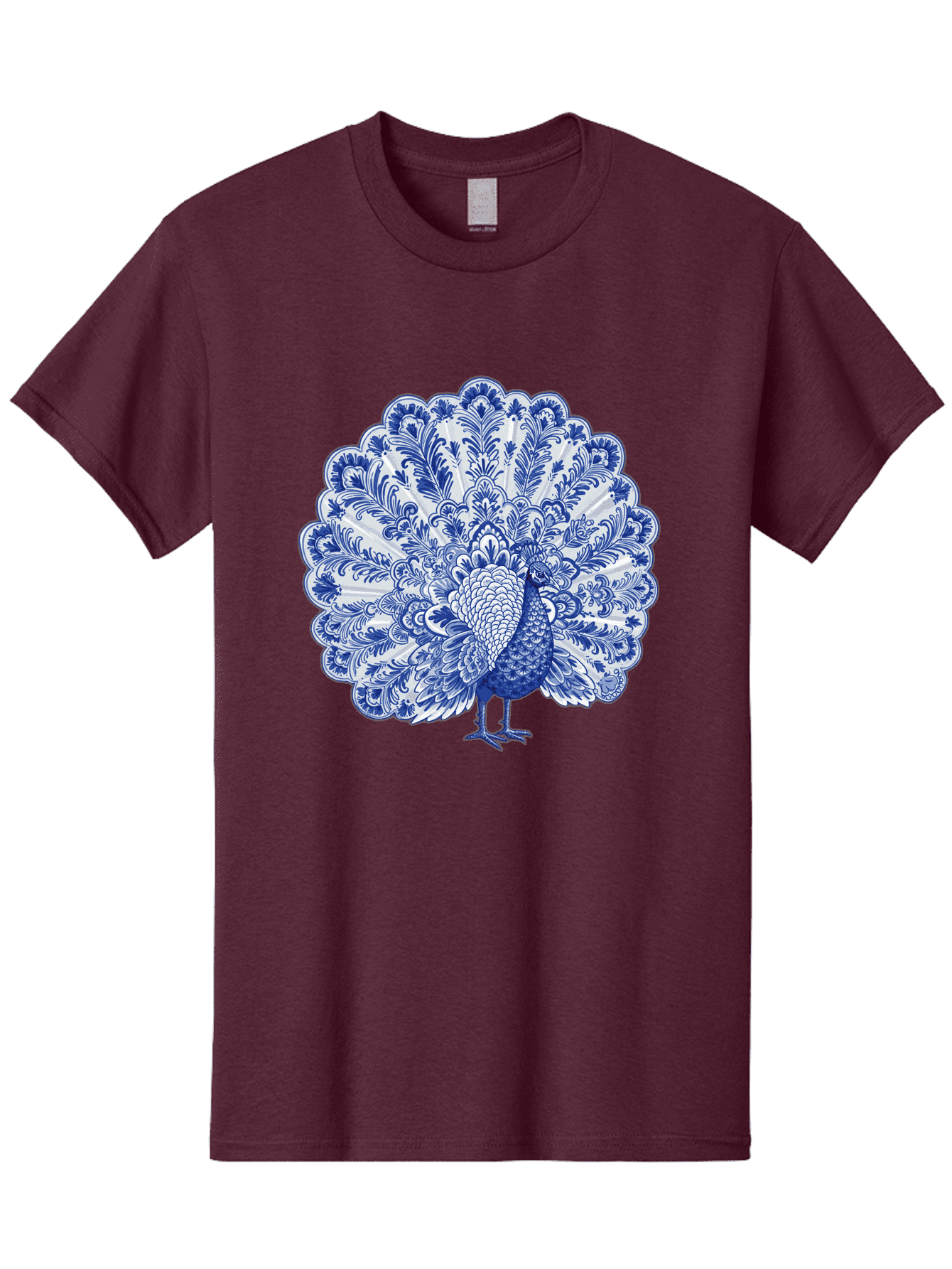 Blue-Peacock Mens Graphic Tee, 100% Cotton, Casual Summer Wear BAA176 - Walmart.com