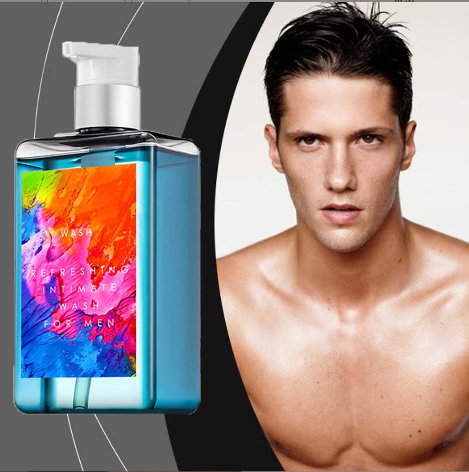 Blue Perfume Scent Refresh Intimate Body Wash for Men, Refreshing ...
