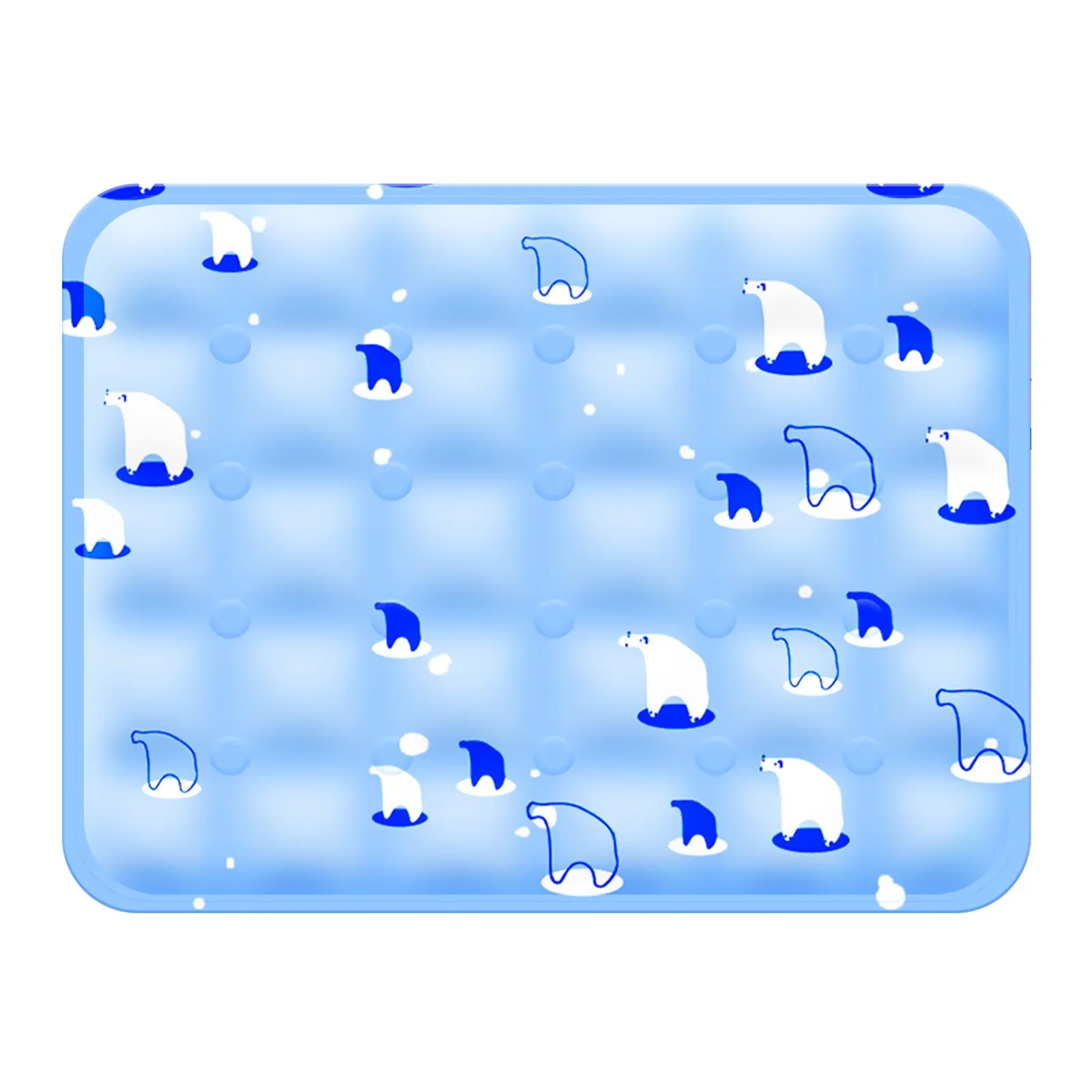 Blue Pet Cooling Mat 23.62 x 35.43 Inch, Thick Polyester Taffeta PVC ...