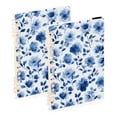 Blue Petals Leaves Elegant Syle Notebook Detachable Coil Notebook Diary ...