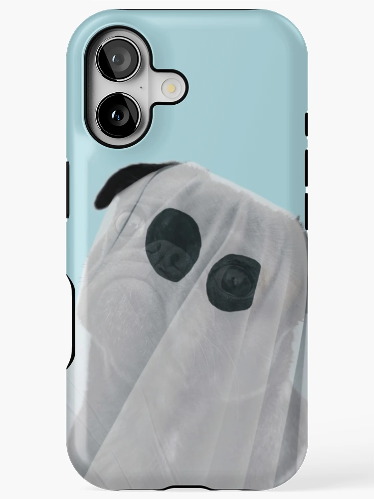 Blue Phantom Pug Dog Festive Case Design for iPhone 11 through 16 Pro ...