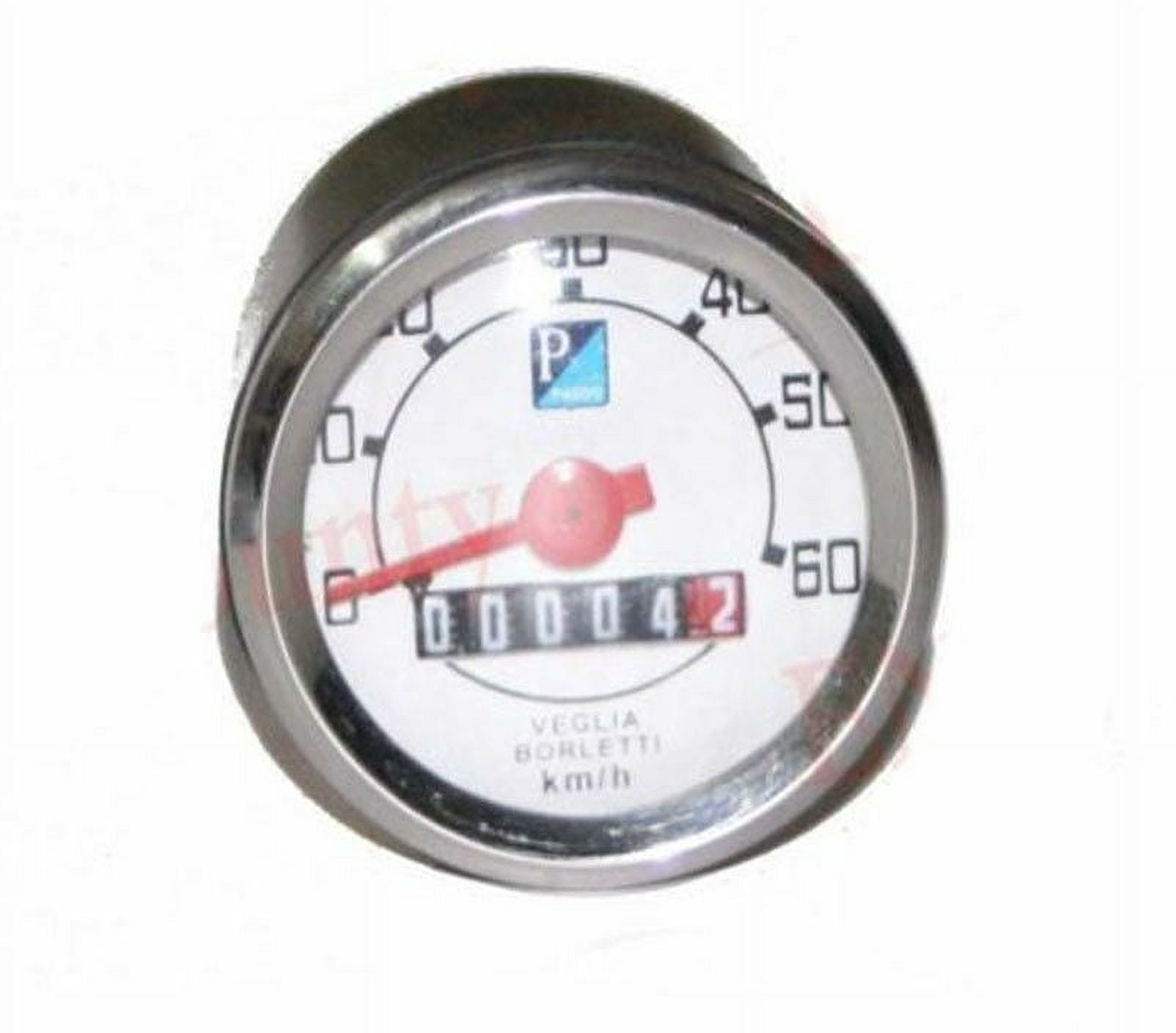 Blue Piaggio Logo 60 Kph White Face Speedometer Speedo Vespa V50 V90 ...