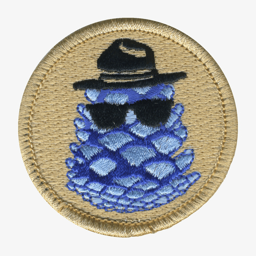 Blue Pinecone Patrol Patch (Sew-on) - ClassB - Walmart.com