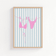 Blue Pink Bikini Coastal Summer Poster, Poster Home Decor, Poster Only ...