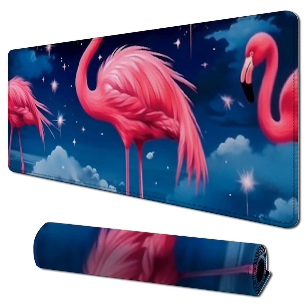 Blue Pink Flamingo Ultra-Smooth Gaming Mouse Pad – Durable Mouse Pad ...
