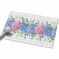 Blue Pink Hydrangea Entryway Rug 2x3ft Washable Non Slip Bathroom Rug ...