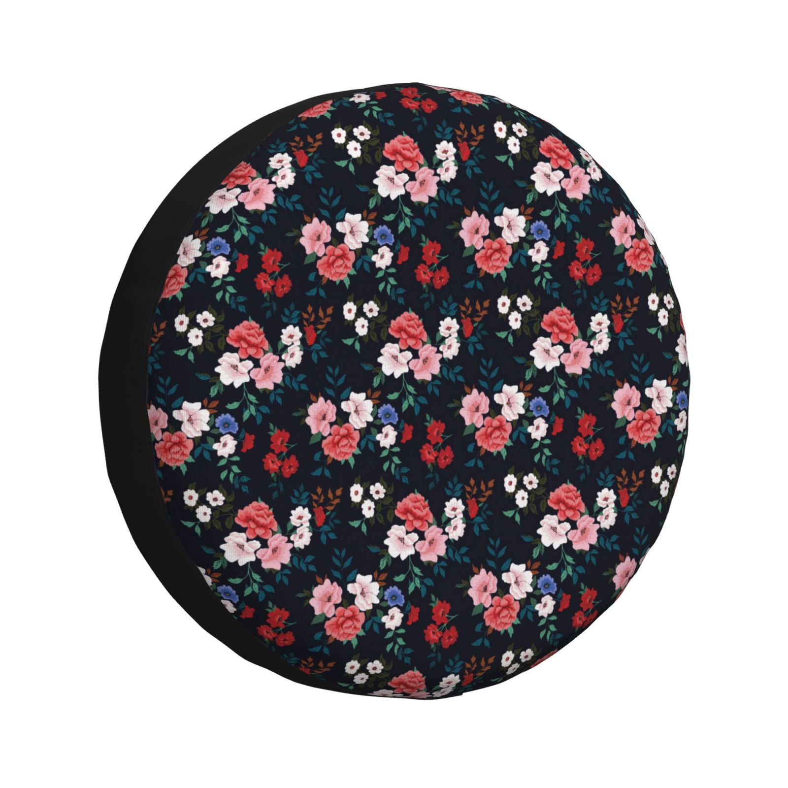 Blue Pink Red Rose Flowers Spare Tire Cover for Trailer Camper RV Truck ...