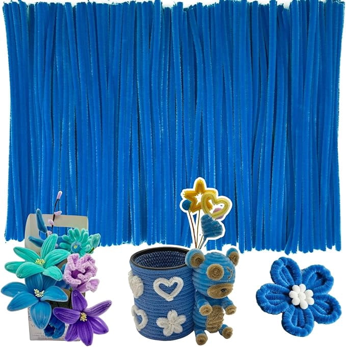 Blue Pipe Cleaners,Pipe Cleaners Craft,Arts and Crafts,Craft Supplies ...