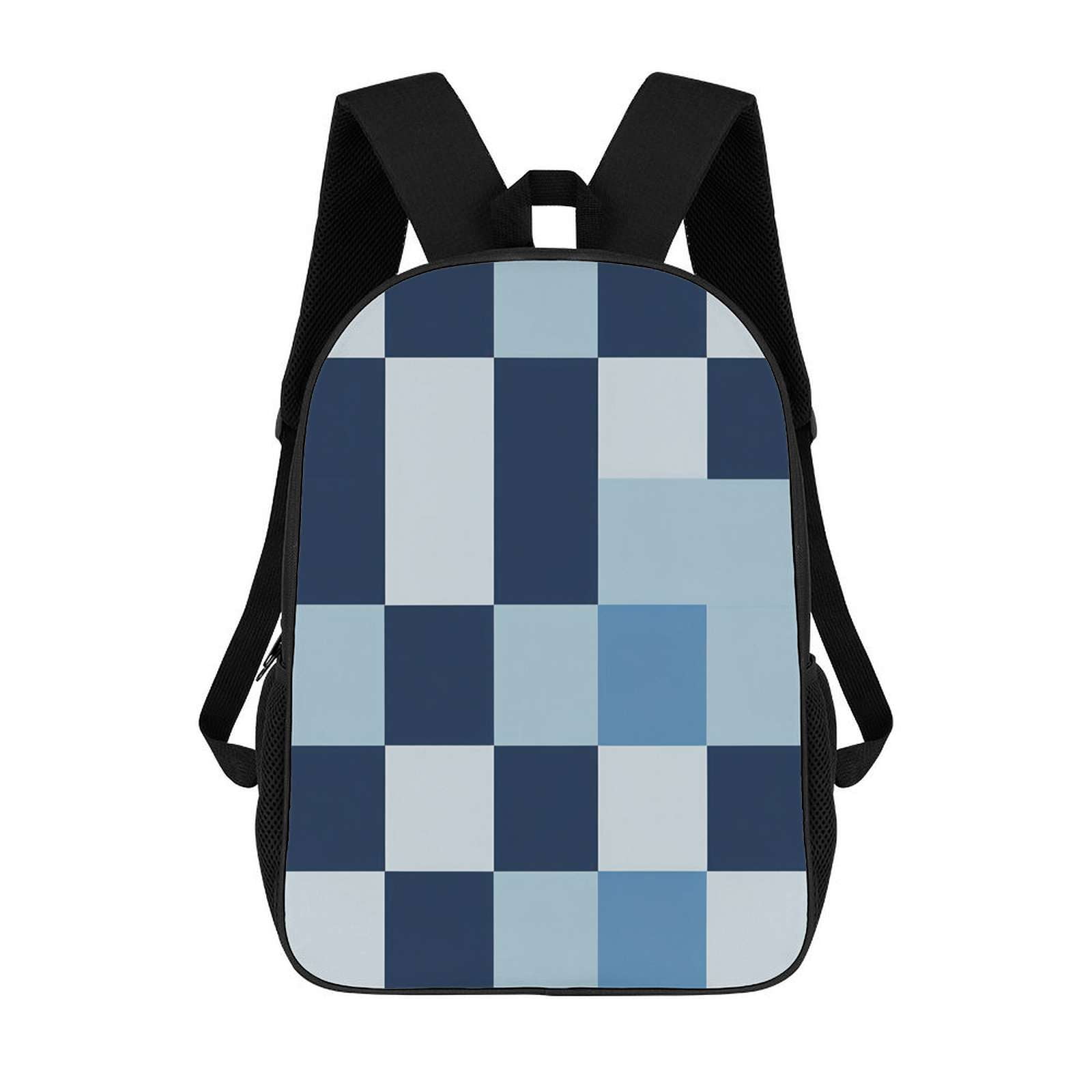 Blue Pixel Art Print Large Capacity Backpacks For Teenagers Travel Bags ...