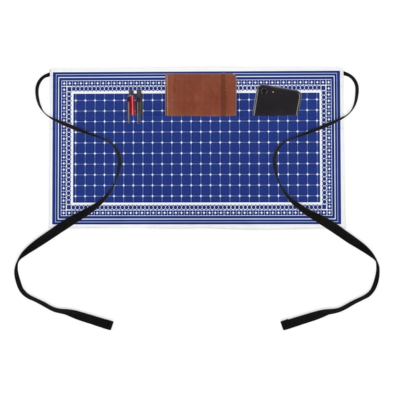 Blue Plaid Kitchen Restaurant Half Waist Apron, Country Rustic ...