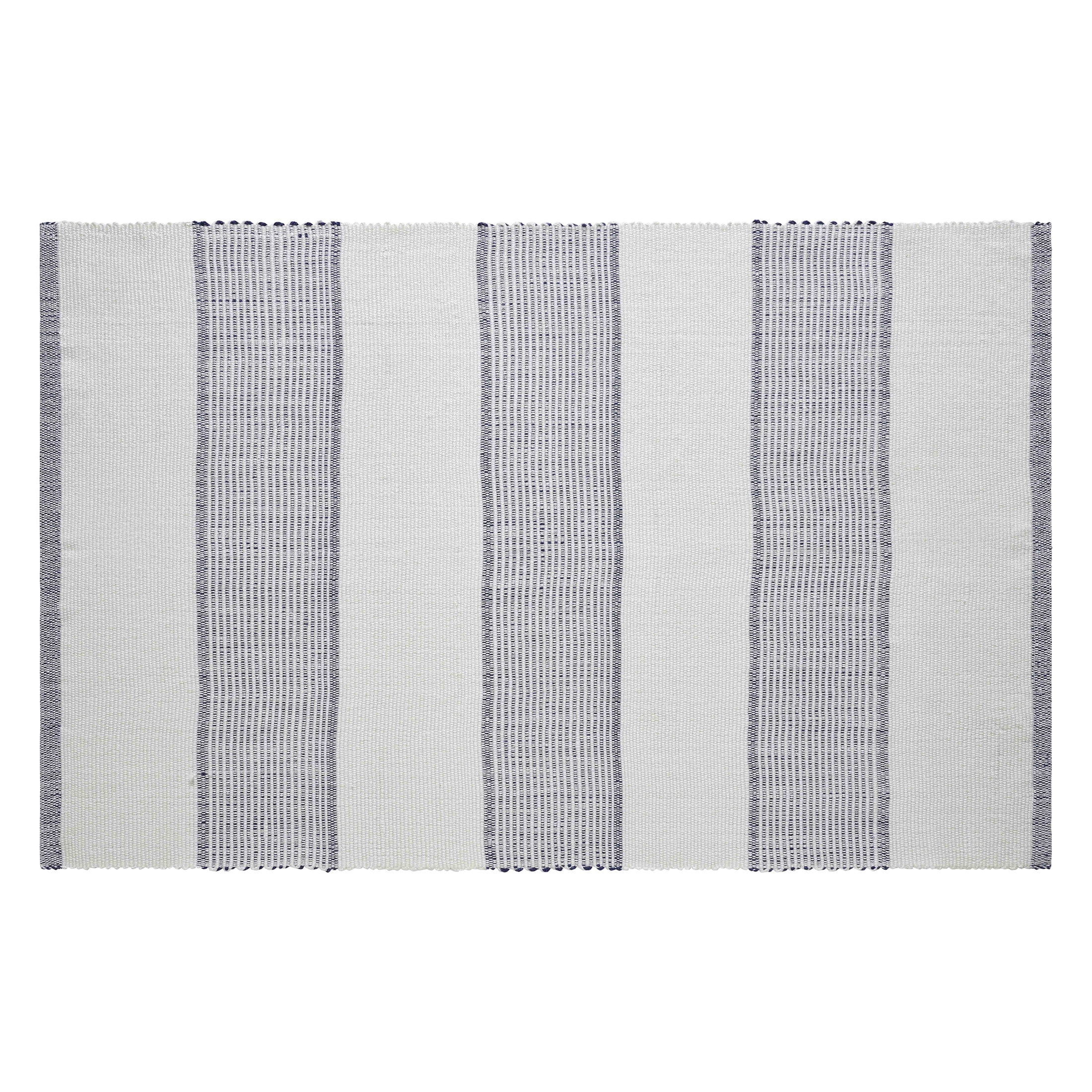 Indoor/Outdoor Striped Accent Rug, Blue and White, 38" x 58", by My ...