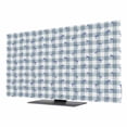 Blue Plaid TV Cover for 75 Inch Screen, Stretch Fabric Dustproof TV ...