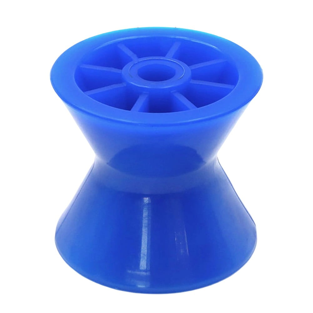 Blue Plastic Boat Trailer Ribbed Wobble Roller Assembly Top Wheel for ...