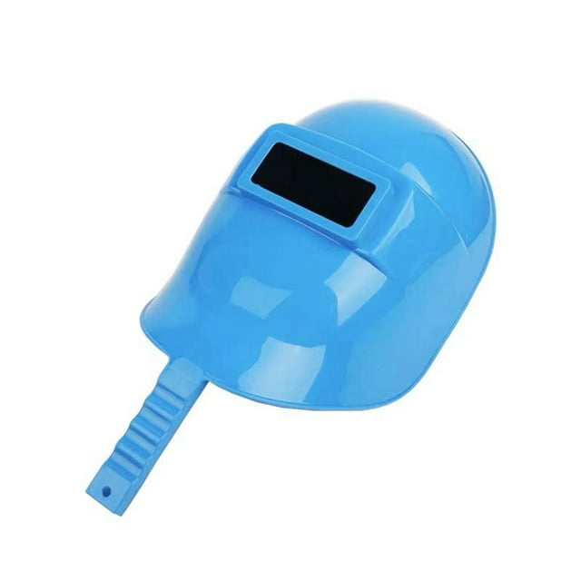 Blue Plastic Handheld Welding Helmet Welding Protective Cover Anti ...