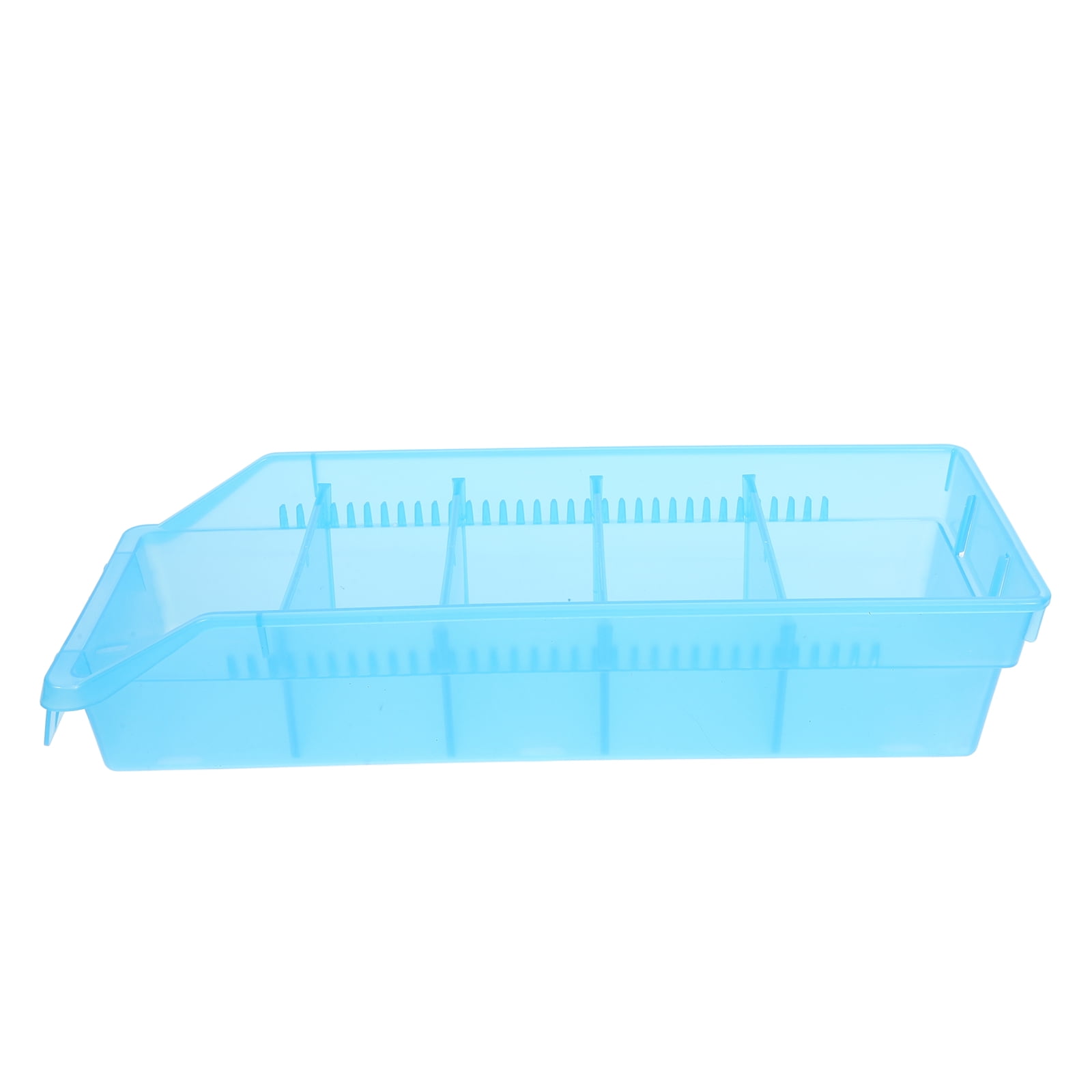 Blue Plastic Medical Storage Box with Adjustable Dividers for Daily Use ...
