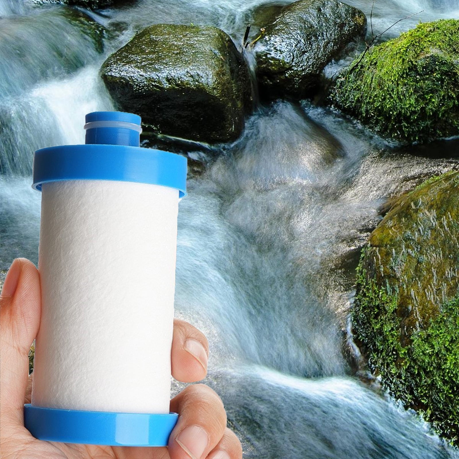 Blue Plastic Pre-Filter Water Purifier for Tap, Shower, Washing Machine ...