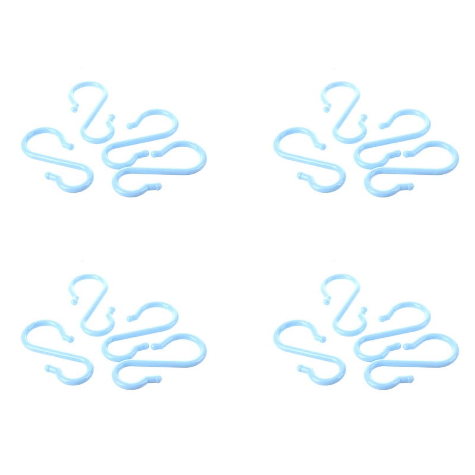 Blue Plastic Punch Cup Bowl S Shaped Hooks 16 Pcs - Walmart.com