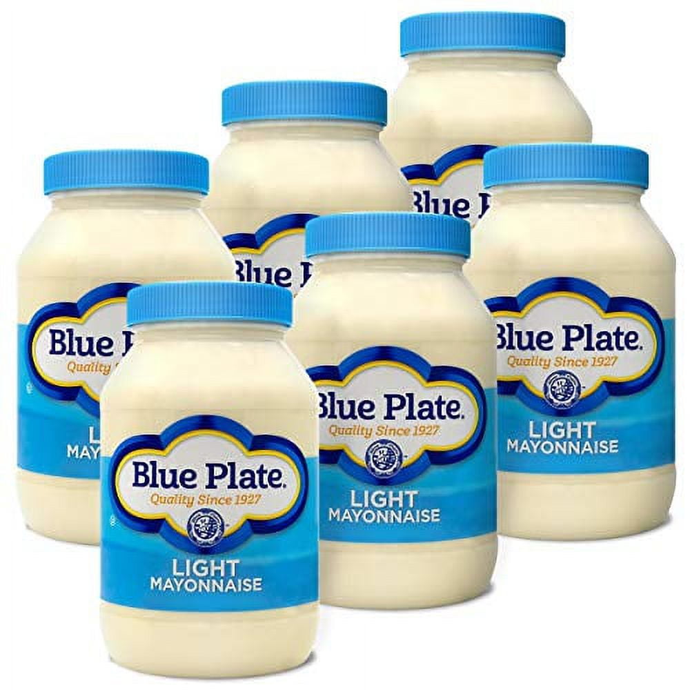 Blue Plate Light Mayonnaise, .. .. 30 Ounce Jar, .. 6 .. Count ...