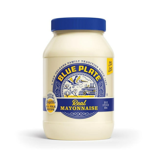 Blue Plate Real Mayo - Extra Rich and Creamy Mayonnaise, 30 fl oz ...